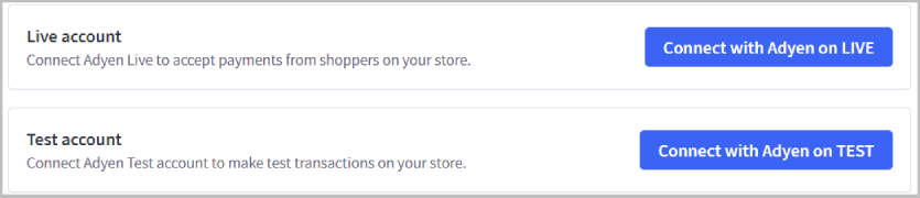 Connecting with Adyen